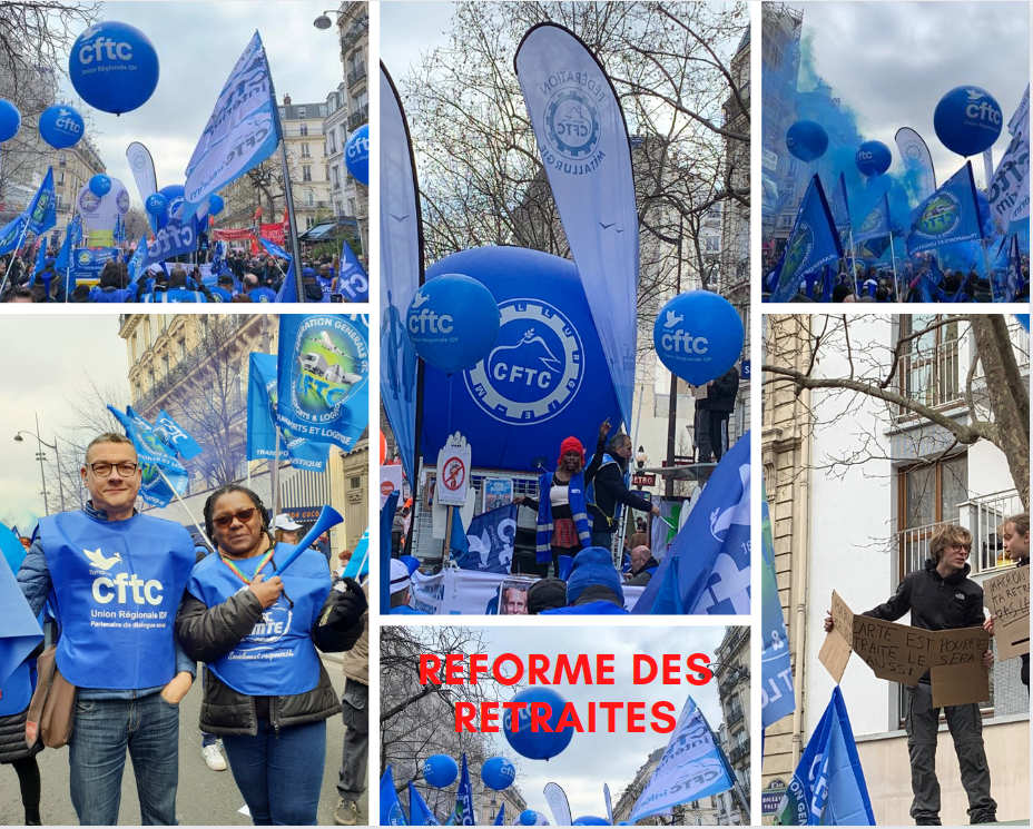 Manifestation du 11 février contre la réforme des retraites - CFTC Fidal Manifestation du 11 février contre la réforme des retraites - CFTC Fidal